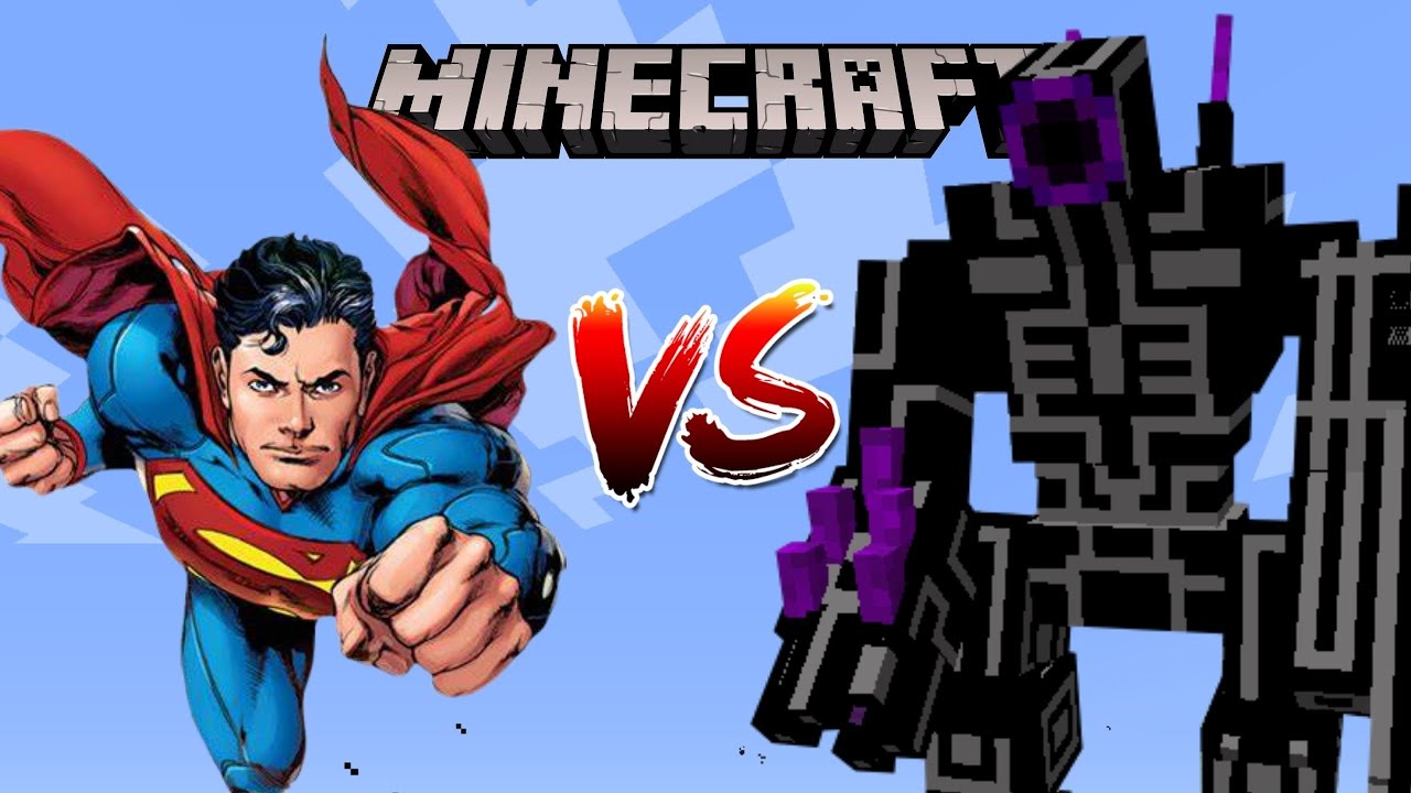 Superman(Player) VS Robo Warrior | Minecraft Mobs Battle - YouTube
