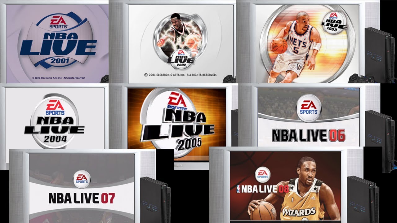 PS2 NBA LIVE 2001 / 02 / 03 / 04 / 05 / 06 / 07 / 08 - YouTube