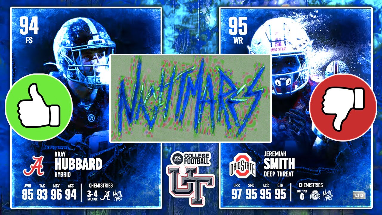 NEW NIGHTMARES CARDS IN COLLEGE FOOTBALL 25 ULTIMATE TEAM! WHICH ...