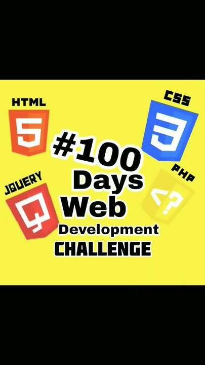 #challenge#100 Days Web development challenge - YouTube