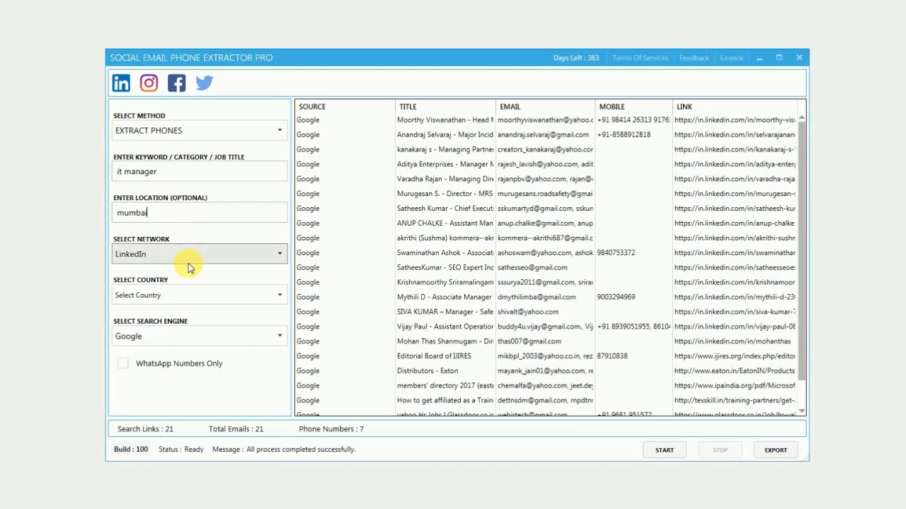 Social Email Phone Extractor Pro - YouTube