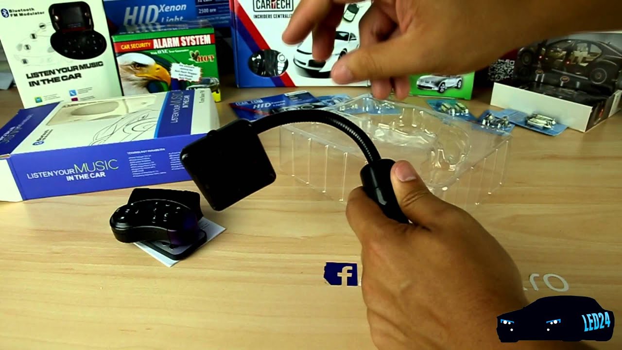 Car Kit Bluetooth si modulator fm Cartech CK002 - YouTube