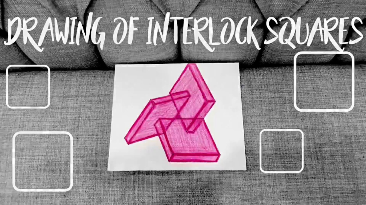 How to Draw Interlock Squares | Celtic Knot Drawing | Cool & Easy ...