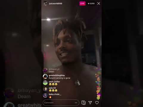 Juice WRLD insta live - bubbly - YouTube