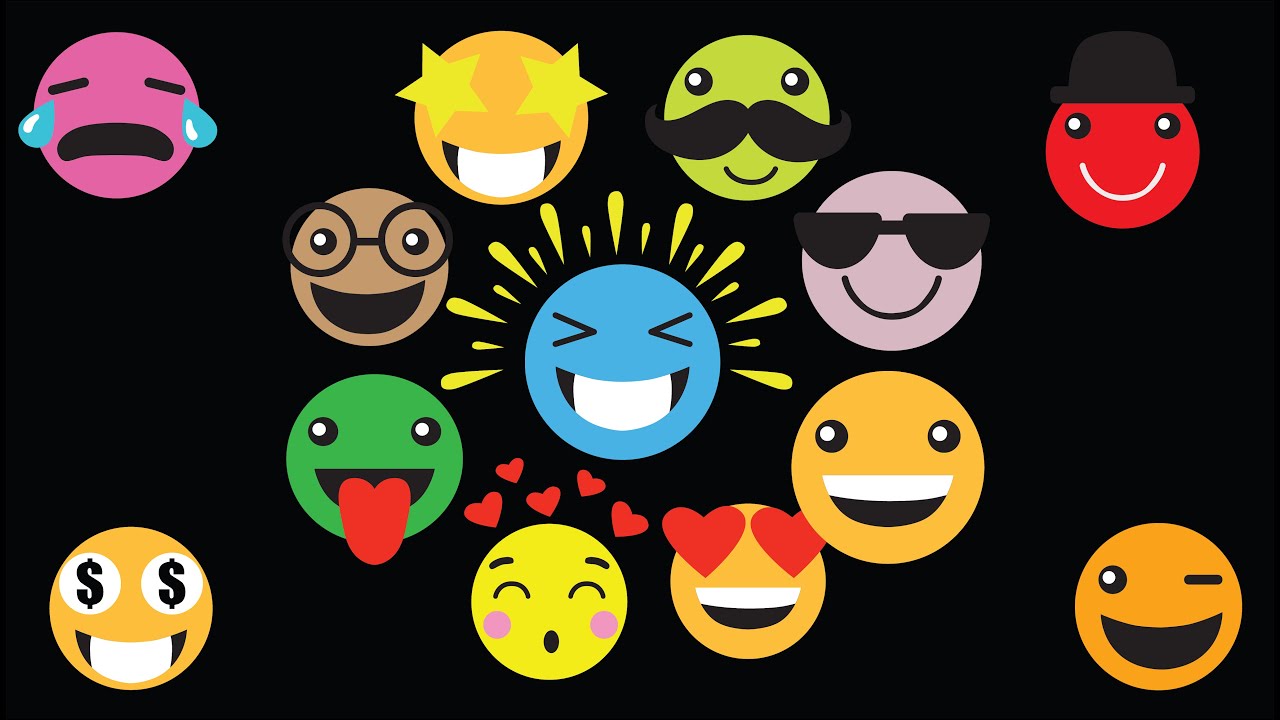 Sensory Emoji 😄💩👻 fun for babies - Stop crying Baby - high Contrast ...