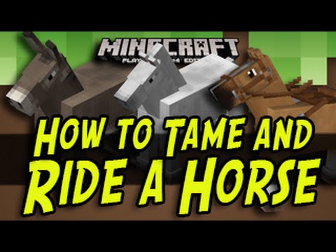 Minecraft Title Update - How To Ride and Tame a Horse (Wii U, Xbox One ...