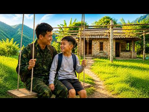A veteran builds a swing with his son | but what happened to the neighbor’s garden?