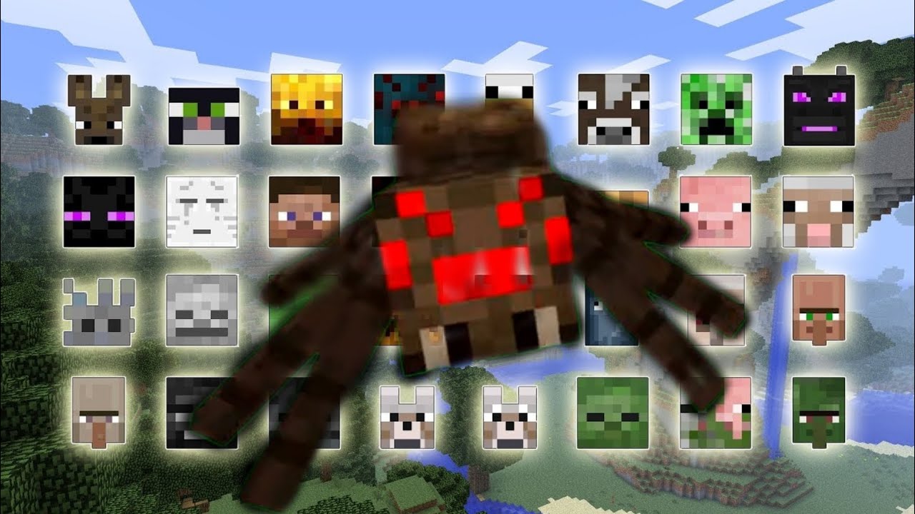 Spider vs all Mobs [ Minecraft Mob Battle 1.20 ] - YouTube