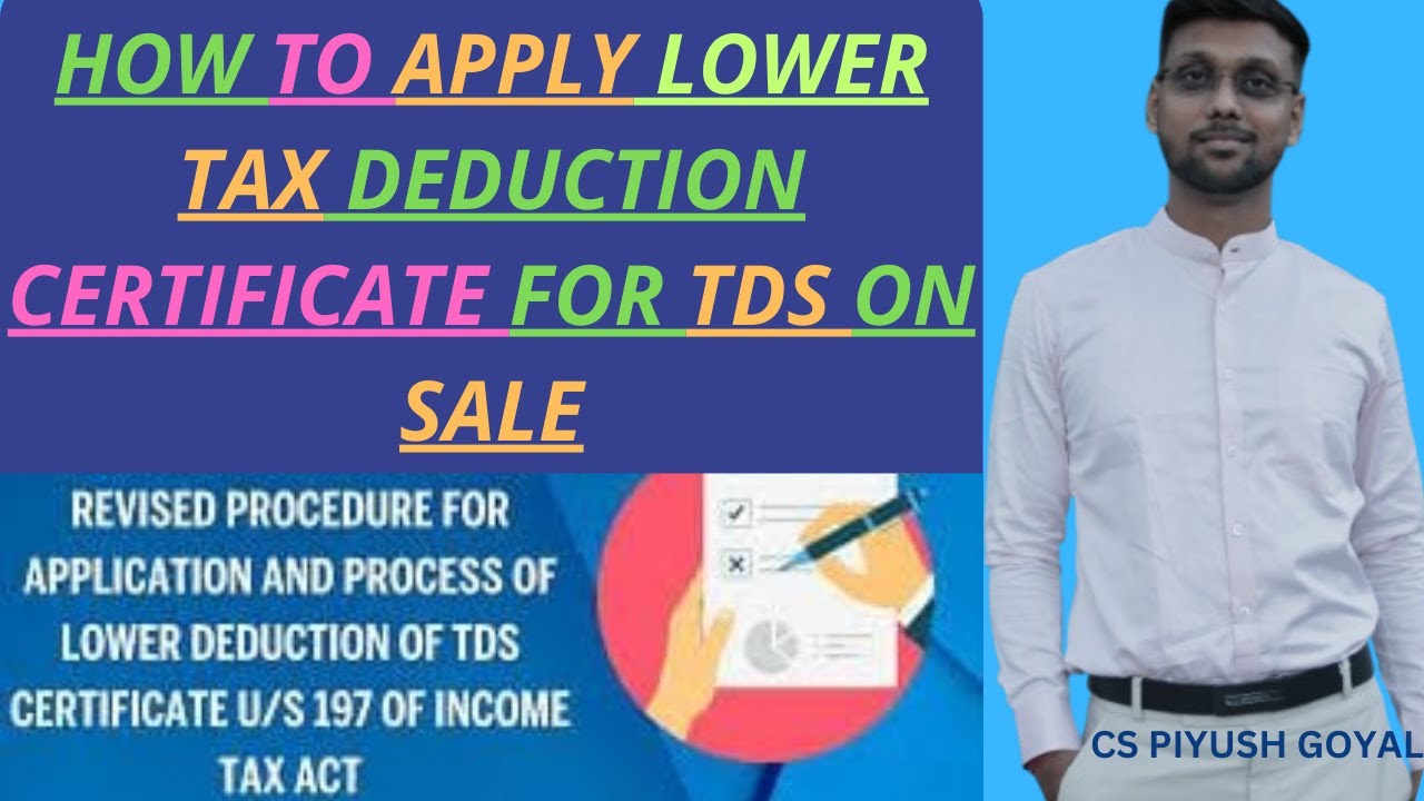 HOW TO MAKE ONLINE APPLICATION IN FORM-13 FOR LOWER/NIL RATE TDS ...