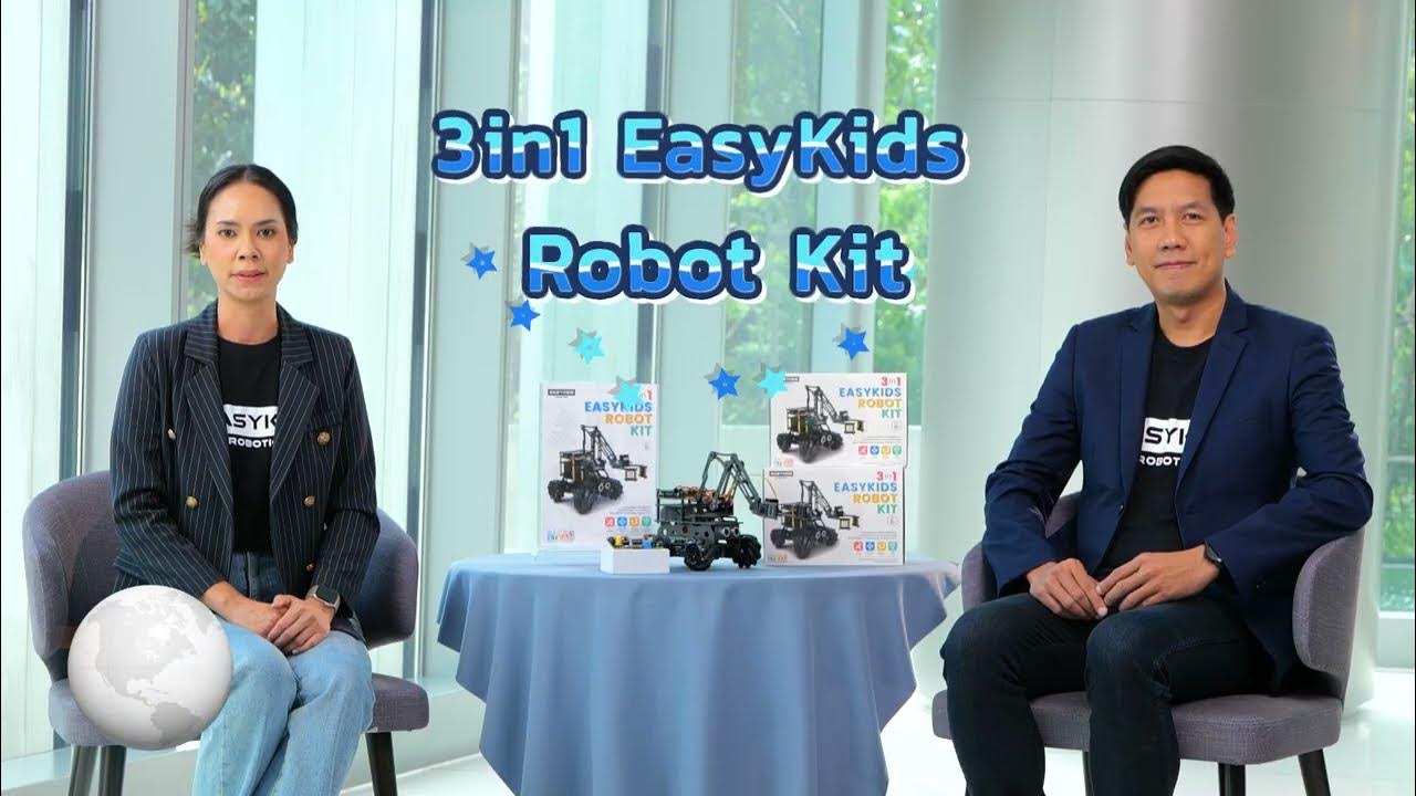 3in1 EasyKids Robot Kit ชุดหุ่นยนต์สื่อการเรียนรู้ - YouTube