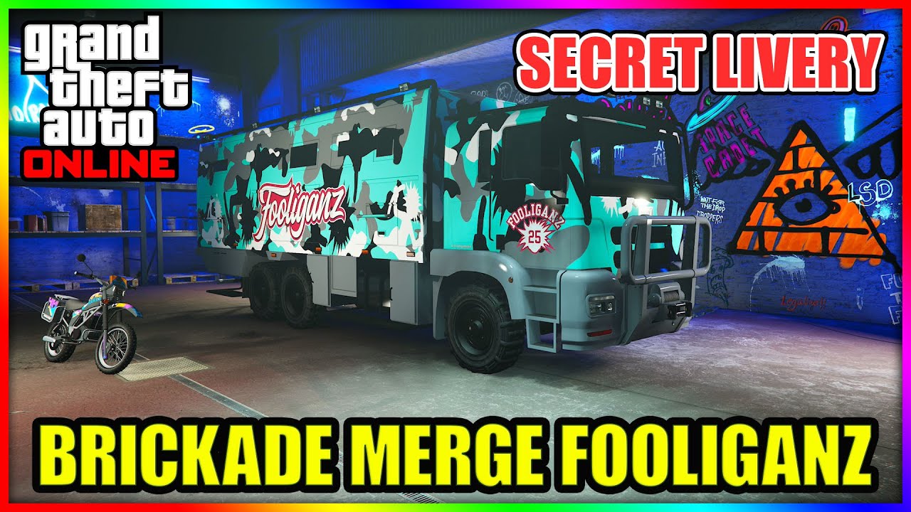 *NEW & EASY* GTA 5 BRICKADE MERGE FOOLIGANZ HIDDEN/SECRET LIVERY (DLC ...