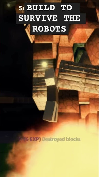 🤖 ROBLOX BUILD TO SURVIVE THE ROBOTS 🤖 #roblox #robloxshorts #shorts # ...