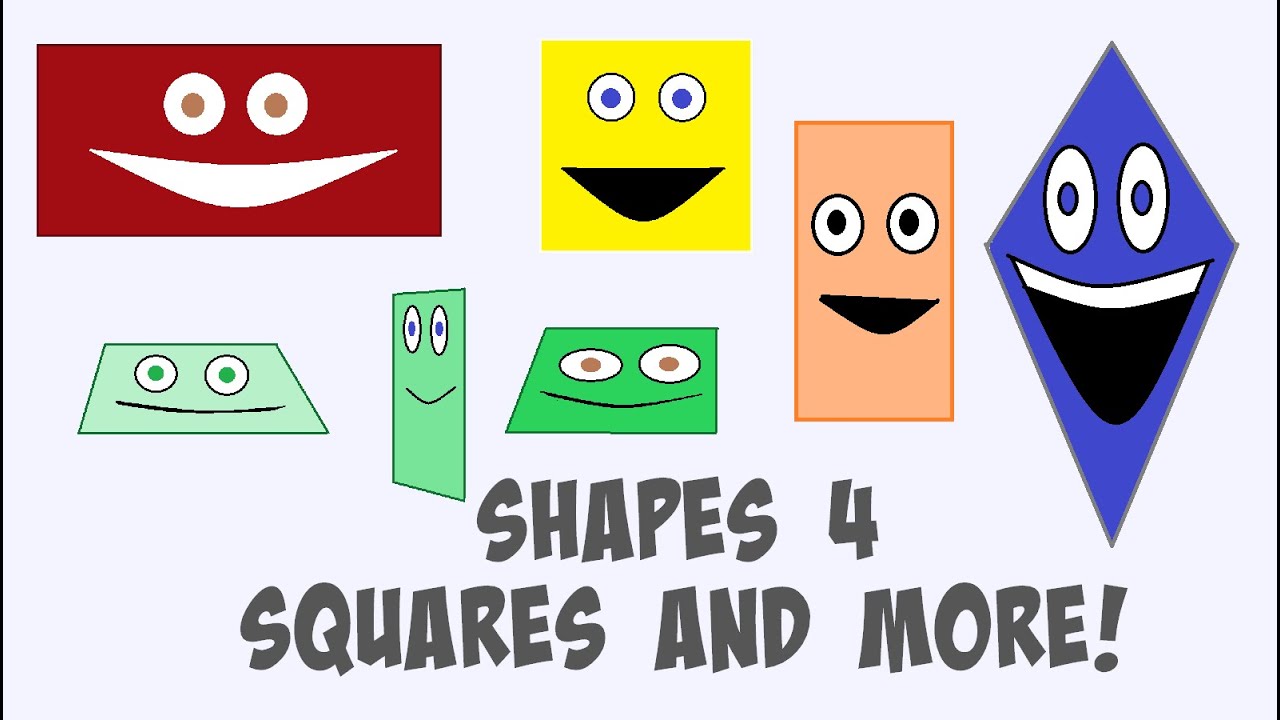 Learn Shapes Song 4 (Squares) - Educational Music Video for Kids - Jack ...