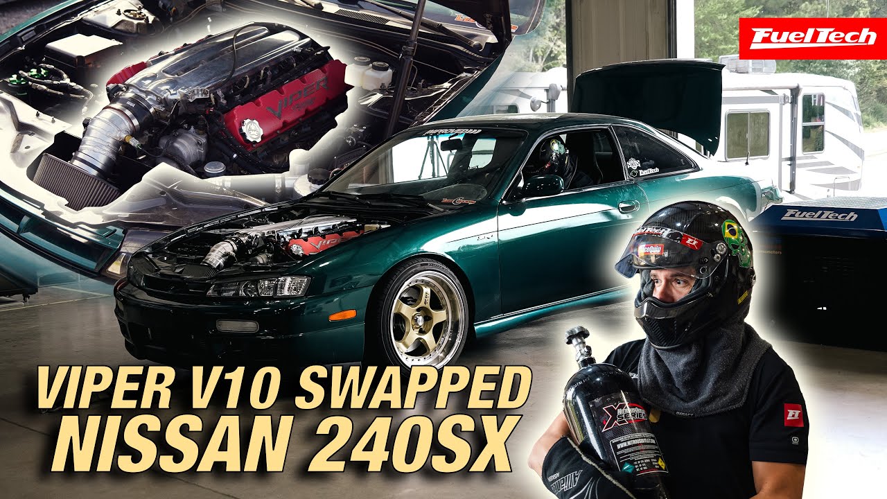 Viper V10 Swapped Nissan 240SX | ScrapLife Garage - YouTube