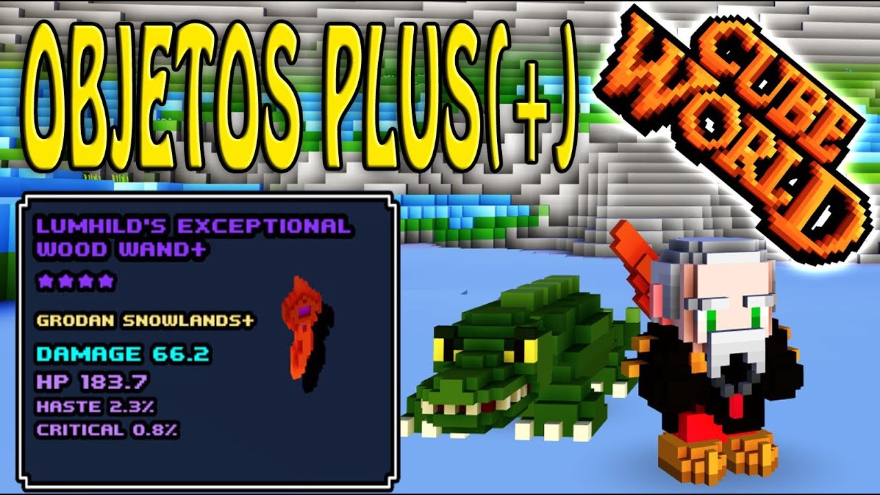 NEW CUBE WORLD: ITEMS PLUS (+)-TODO LO QUE TENEIS QUE SABER - YouTube