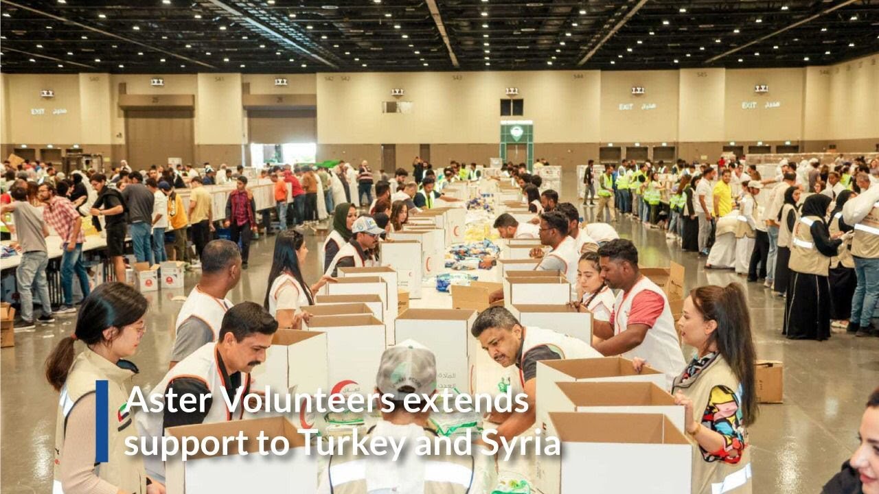 Aster Volunteers Aid for Turkey & Syria - YouTube