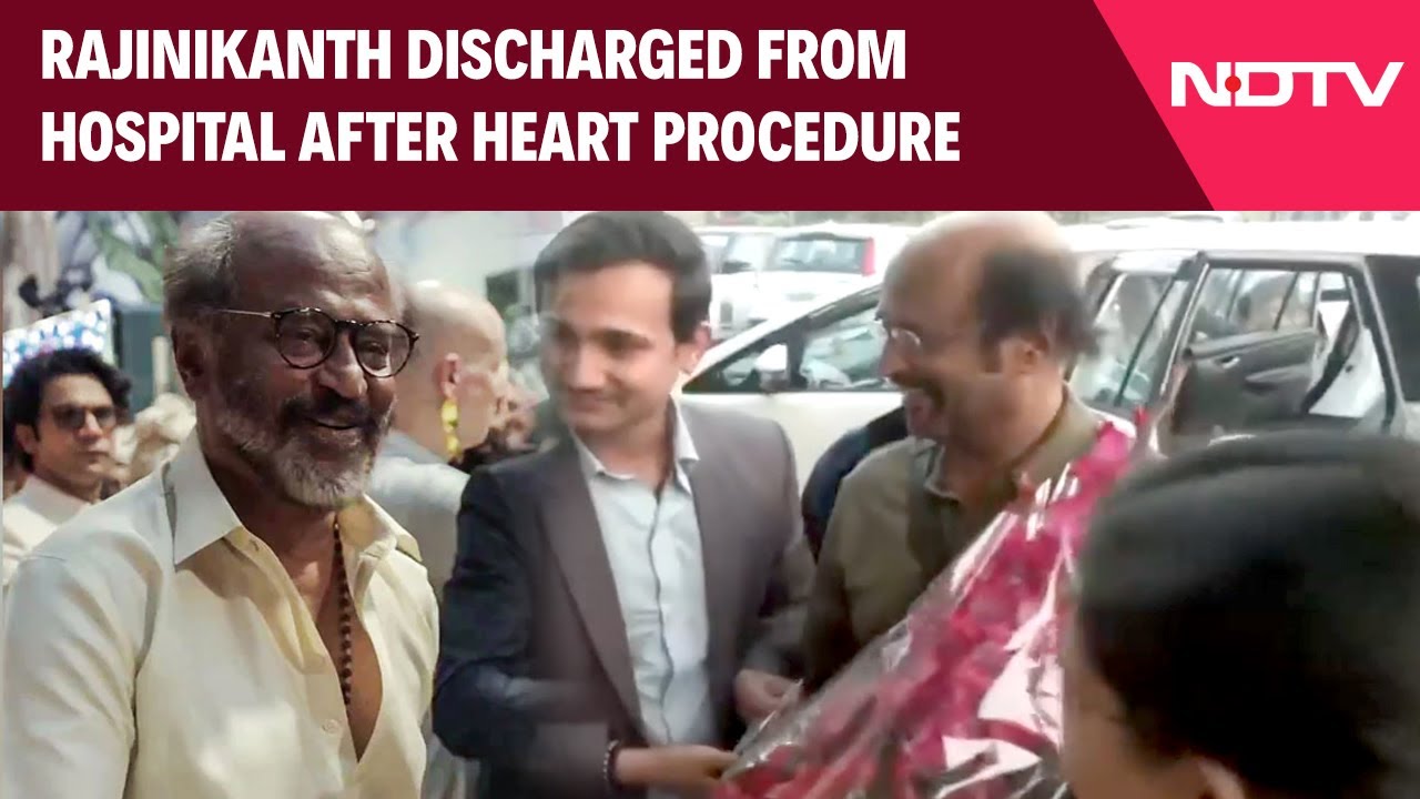 Rajnikanth News | Rajinikanth Discharged From Hospital After Undergoing ...