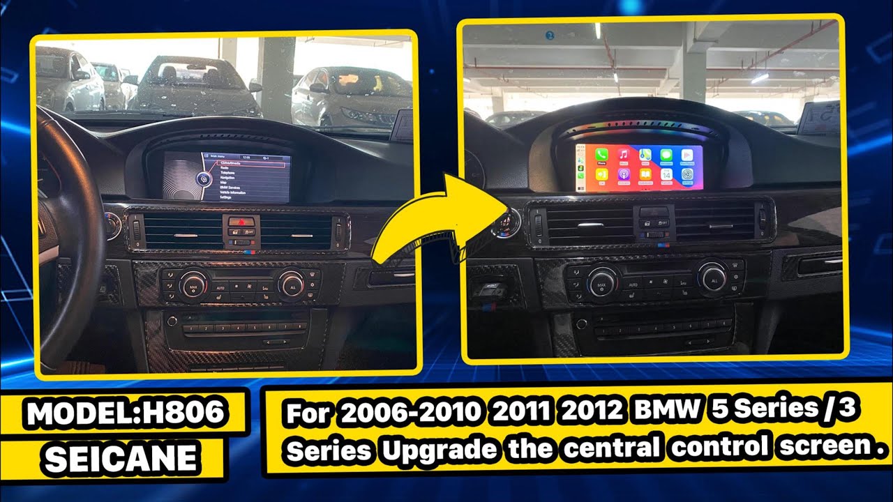 DIY Car screen upgrade tutorial for 2006-2012 BMW 5 3 Series! Support ...