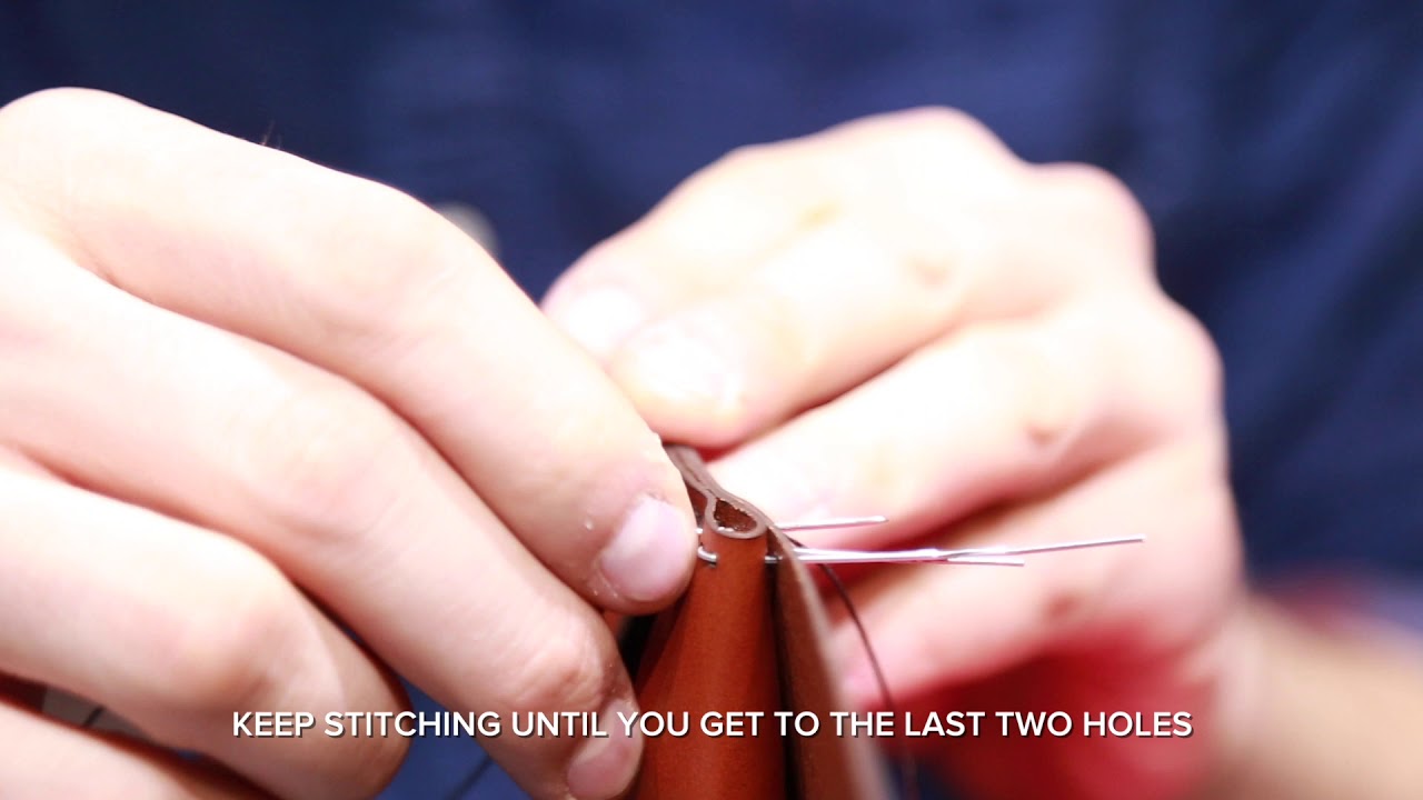 YNOT History:How to Saddle Stitch your Snap Wallet By YNOT - YouTube