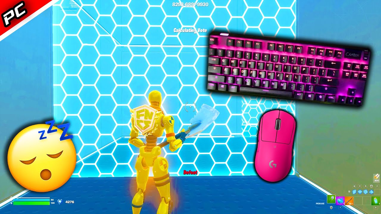 [4K 240 FPS] SteelSeries Apex Pro TKL 🤩ASMR Chill 🎧Satisfying Fortnite ...