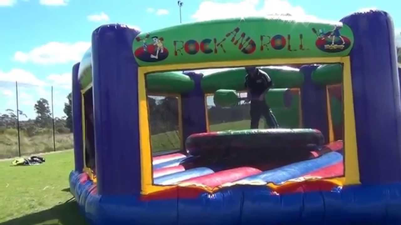 Gladiator Jumping Castle for Hire at Jumping Castles 'R' Us - YouTube