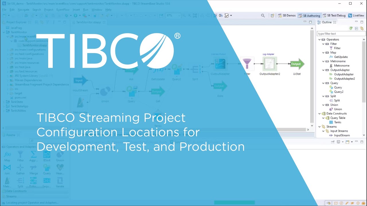 TIBCO Streaming Project Configuration Locations for Development, Test ...