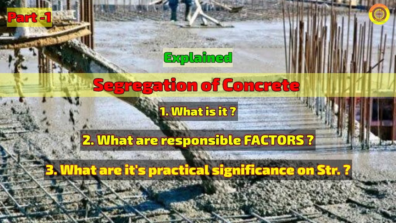 Segregation of Concrete # civil engineering #concrete #honeycombing# ...