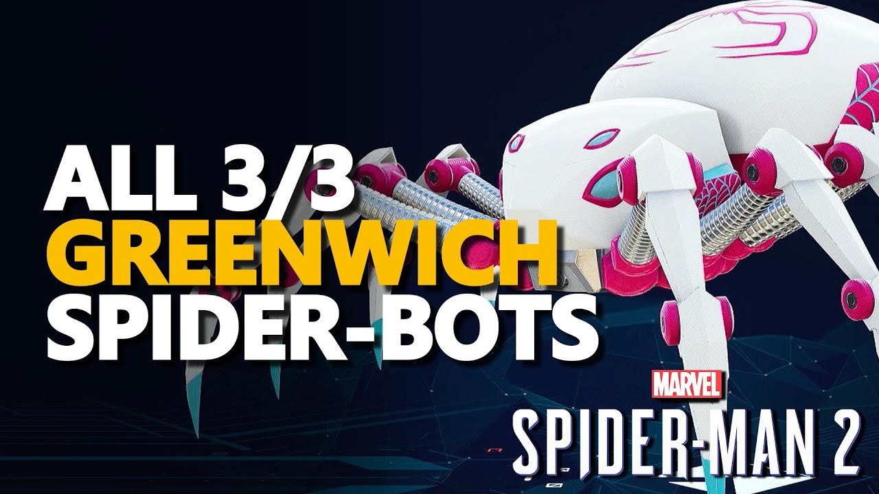 All Greenwich Spider-Bots Spider Man 2 - YouTube