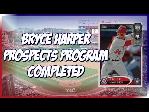 BRYCE HARPER PROSPECTS PROGRAM COMPLETED!! MLB The Show 17 Programs ...