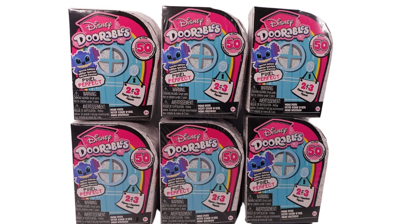 Disney Doorables Pixel Perfect Series 12 Mini Peek Blind Box Unboxing ...