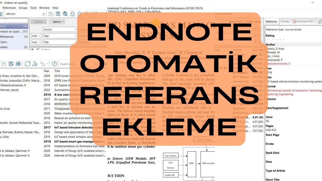 EndNote Otomatik Referans Ekleme Adding References EndNote Library endnote-otomatik-referans-ekleme-adding-references-endnote-library