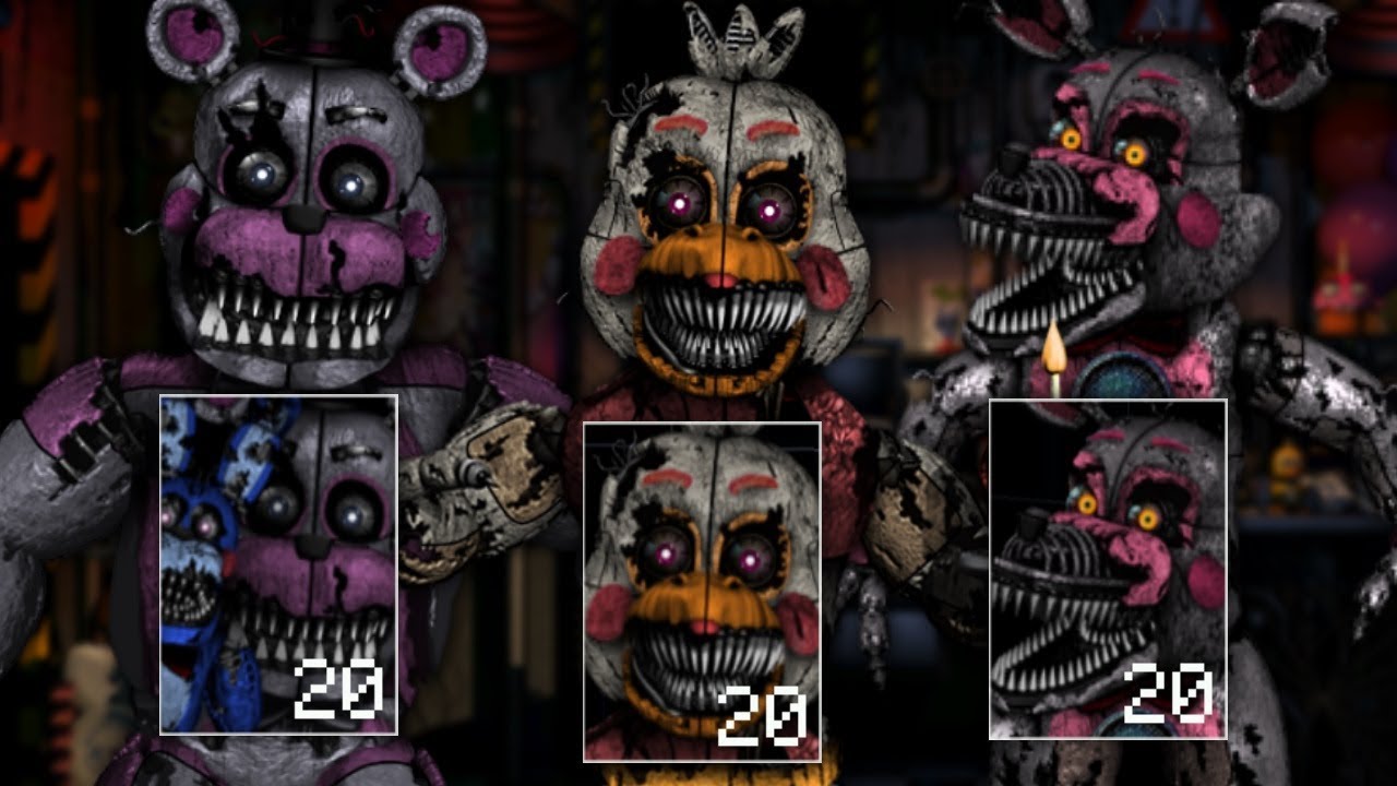 Ultimate Custom Night -Nightmare Funtime Animatronics (Mod) - YouTube