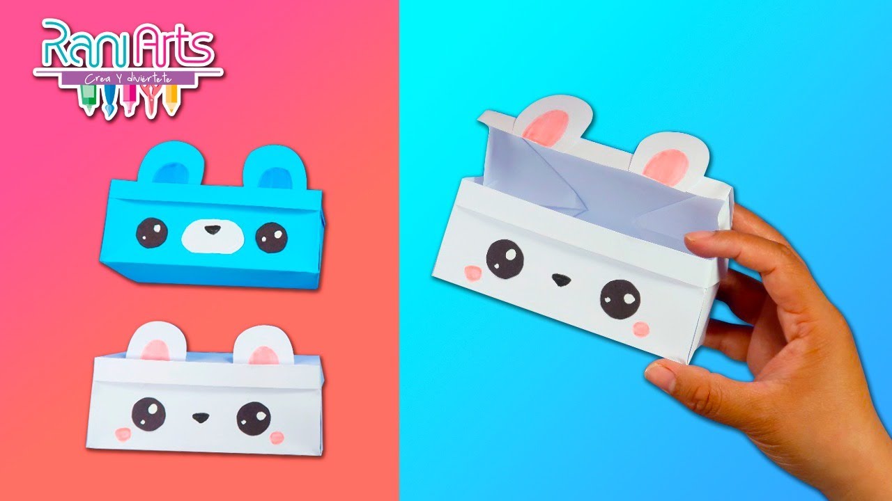 Como Hacer Cajita de Papel de OSITO ORIGAMI - Origami Bear Box - YouTube