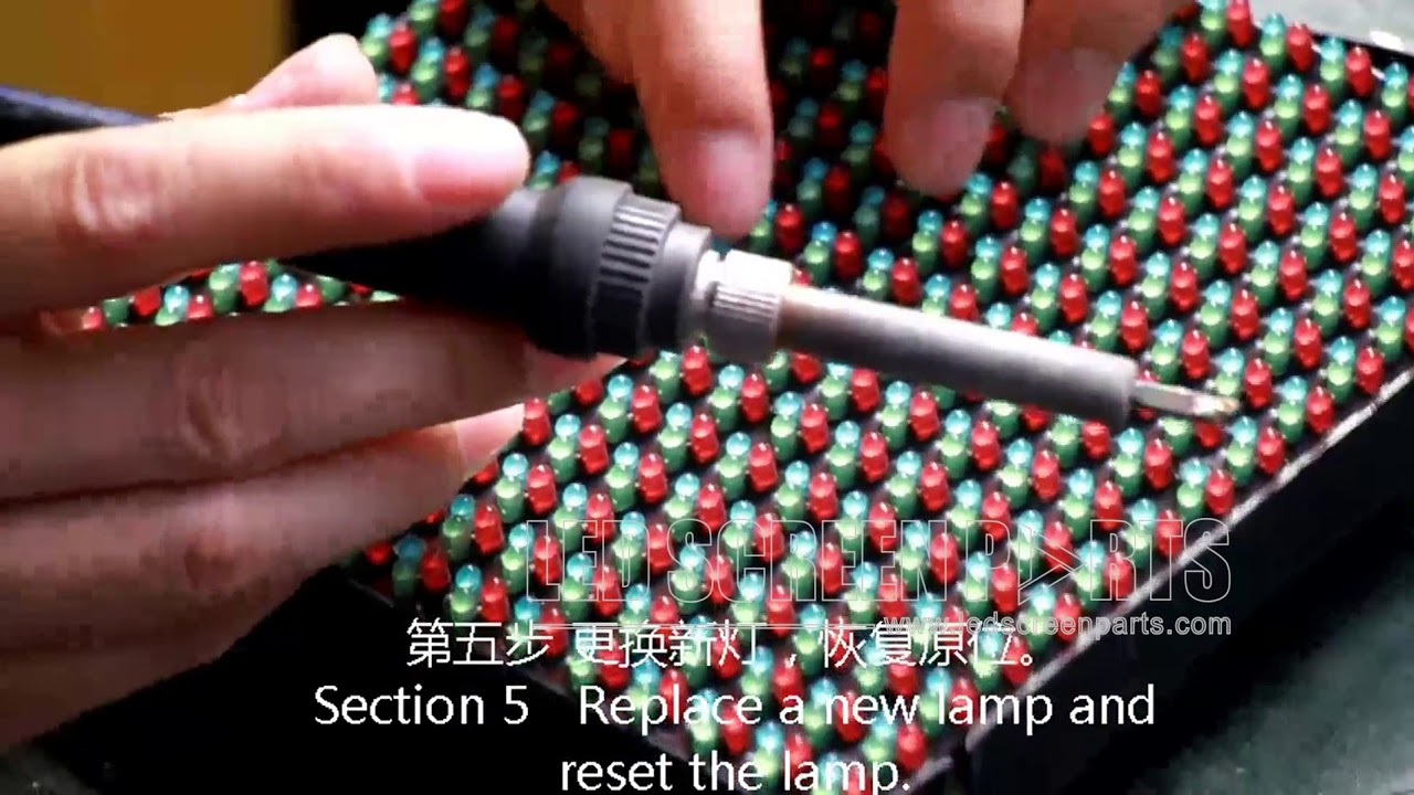 Outdoor DIP LED Module Repair/ How to replace LED module DIP pixel ...