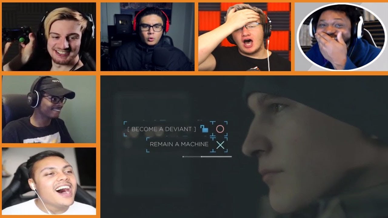 Let's Players Reaction To Connor Becoming A Deviant Or Not | Detroit ...
