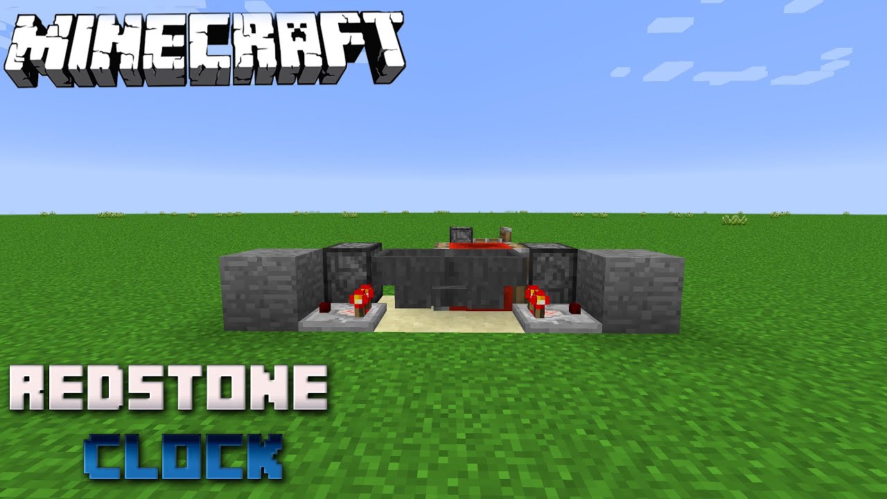 Redstone Clock 💎Minecraft Redstone Tutorial 💎 English - YouTube