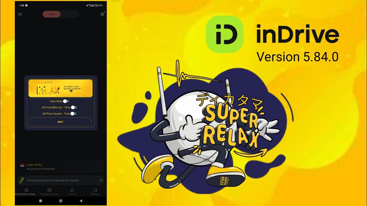 Super Relax - Mod indriver 5.84.0 (TEST I) - YouTube
