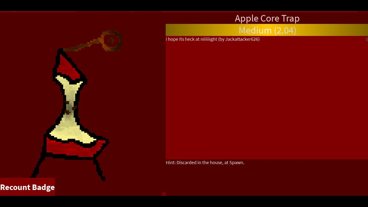 How to get Apple Core Trap in Find The Traps - YouTube