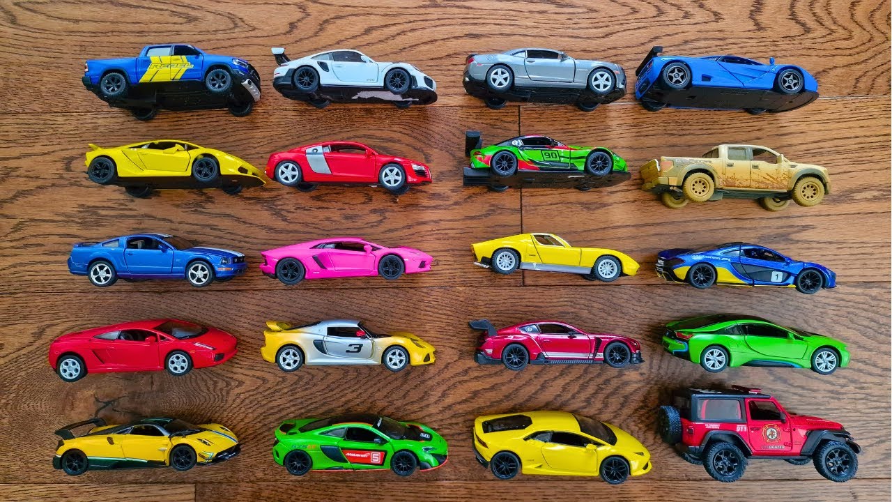 20 very colorful cars being shown in and out - YouTube
