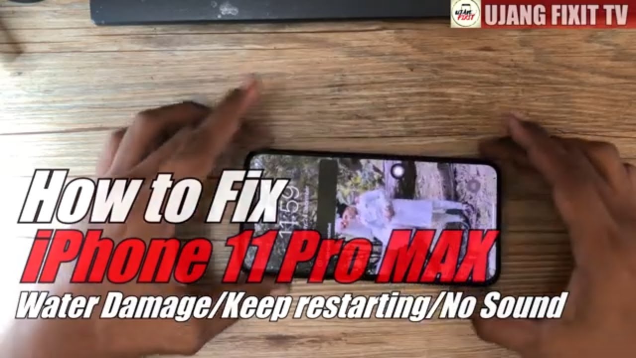 How to fix iPhone 11 pro Max Water damage / Keep restarting / no sound ...