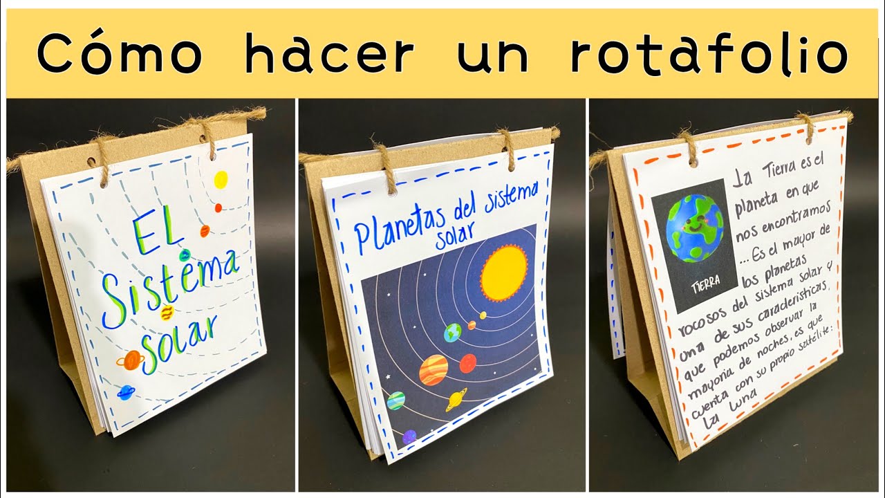 Cómo Hacer Un Rotafolio Escolar Youtube