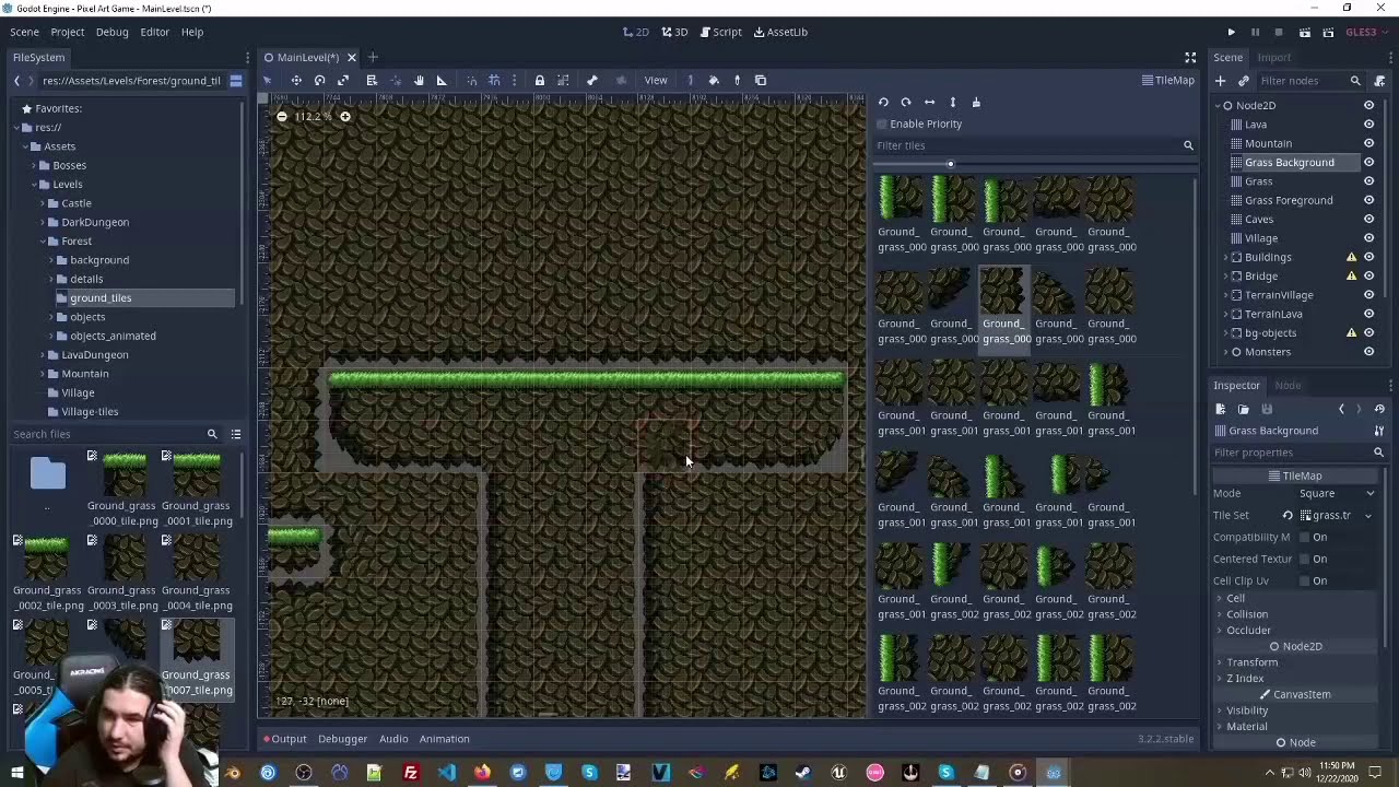 Godot 2D level design part 5. (Time-lapse) - YouTube
