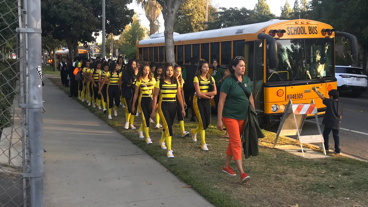 Riverside Polytechnic Band and Color Guard, Performing, National Anthem ...