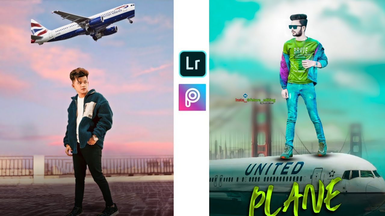 Airplane background photo editing / PicsArt airplane photo editing ...