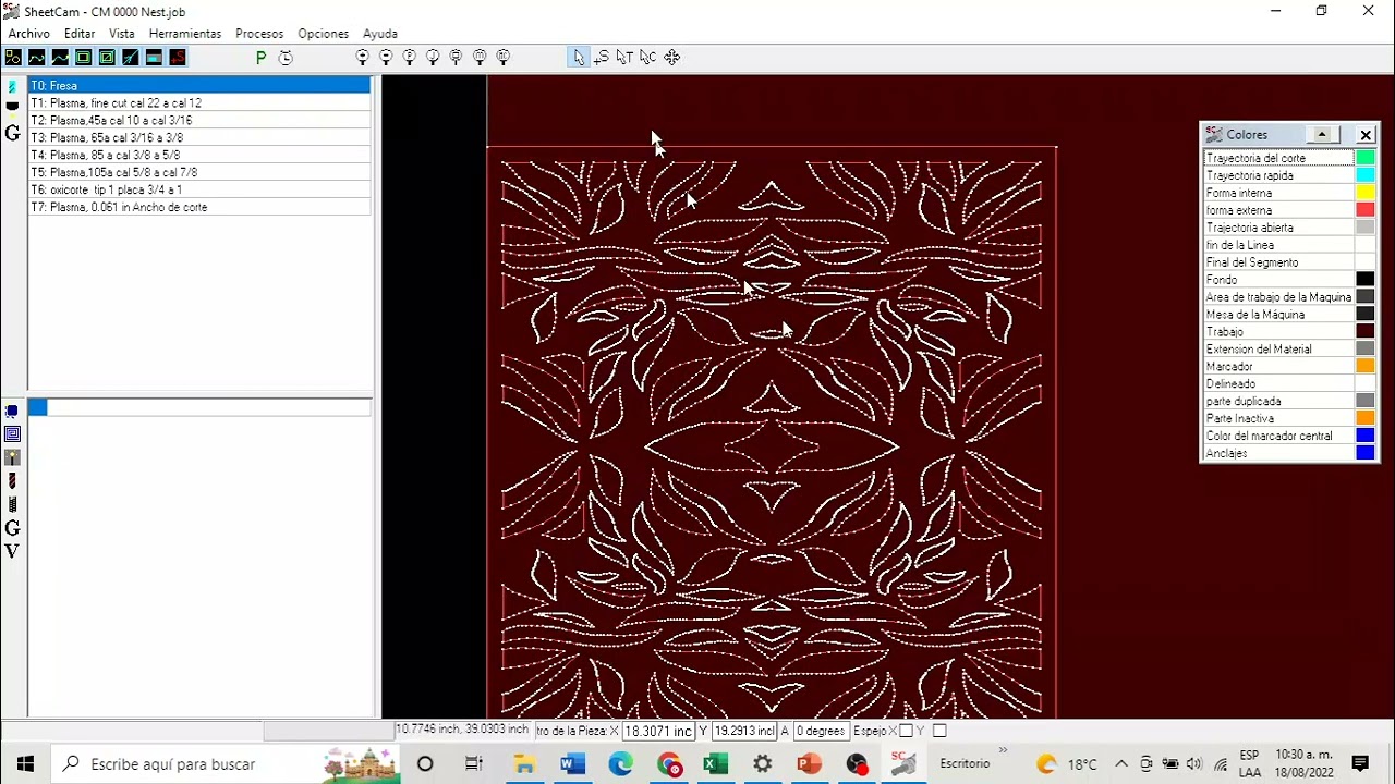 Obtención código G en SheetCam - YouTube