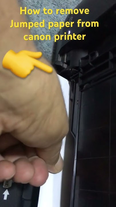 How to remove jump paper from canon printer #shorts - YouTube