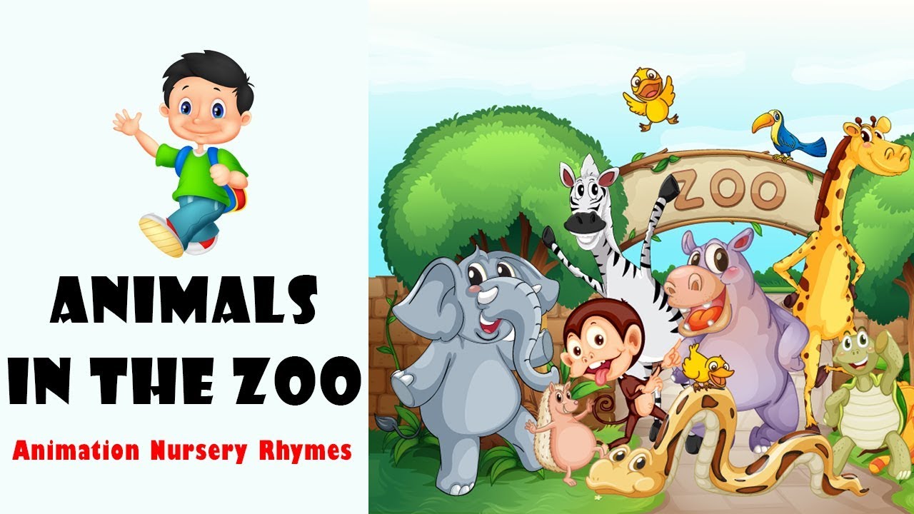 Animals In The Zoo | Animals Song | Animation Nursery Rhymes | Kids ...