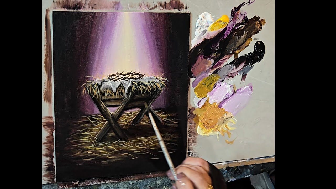 Born to Bear the Crown/ Acrylic Painting Tutorial for Beginners - YouTube