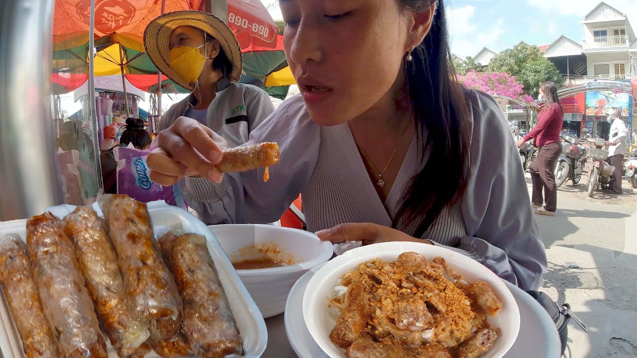 Taro Spring Rolls For breakfast - $1.25 For 10 Taro Spring Rolls - YouTube