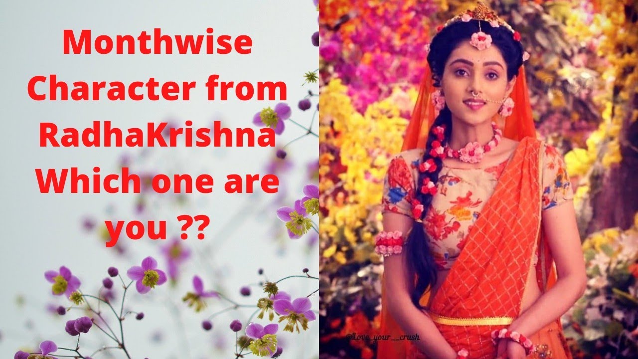 Girls Monthwise Character From RadhaKrishna. - YouTube